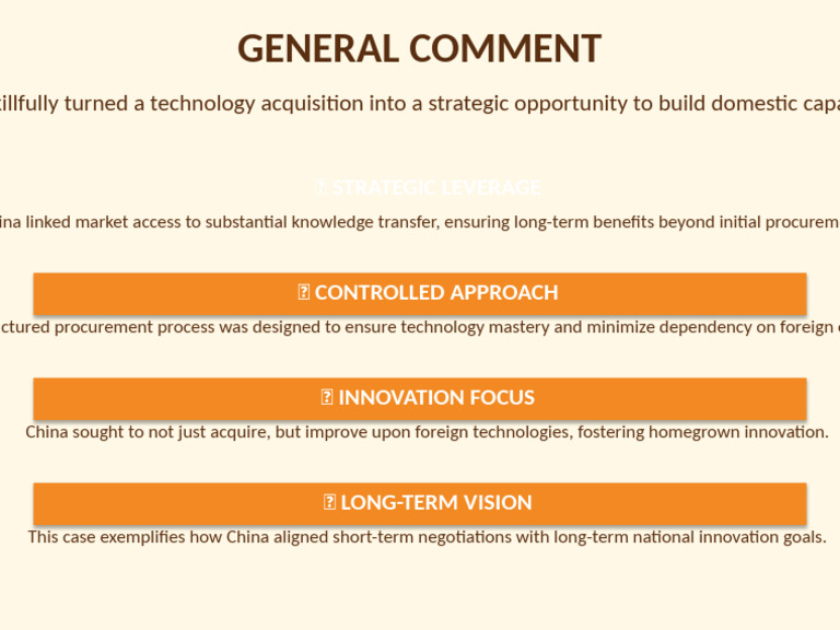 Fully Styled Editable General Comment Slide | PDF