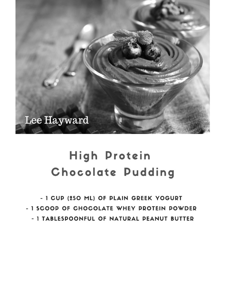 High Protein Chocolate Pudding | PDF