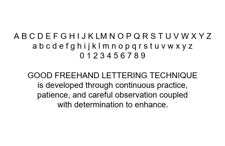 Plate 1 - Vertical Lettering | PDF