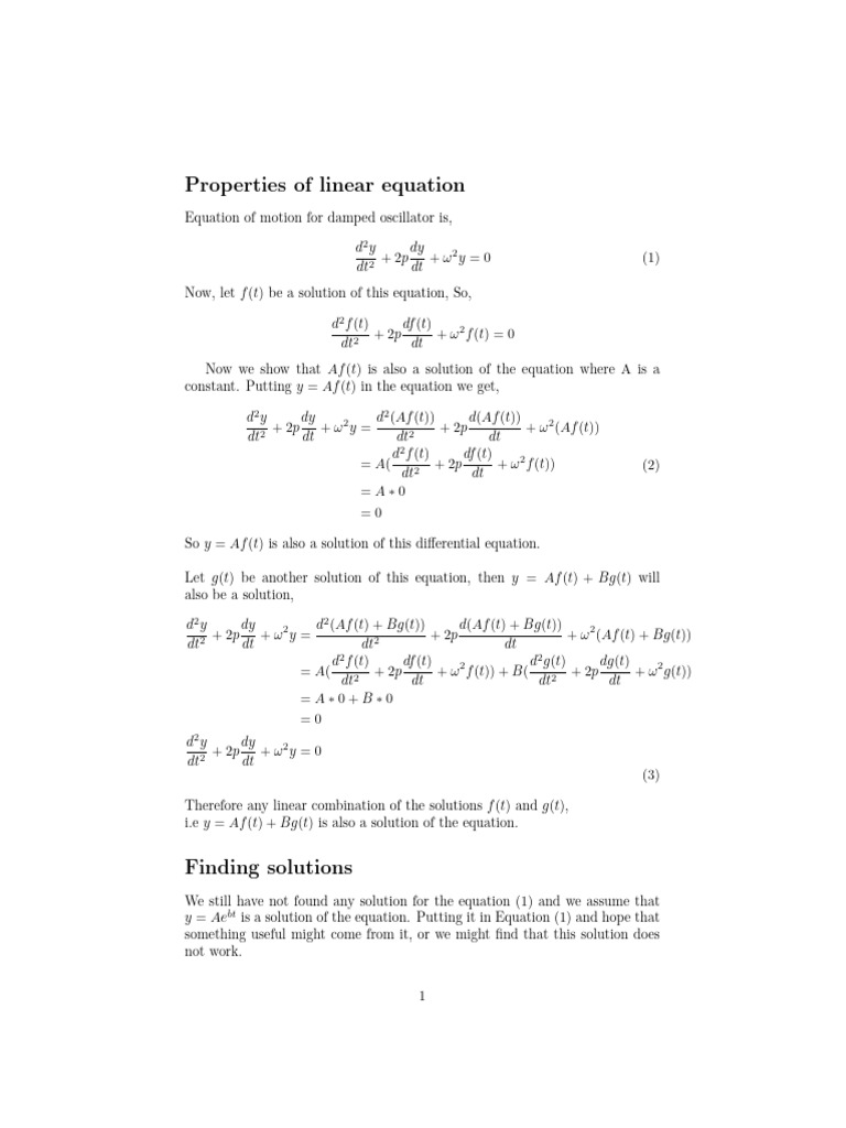 Damped Oscillation-1 250618 160232 | PDF | Classical Mechanics | Applied And Interdisciplinary ...