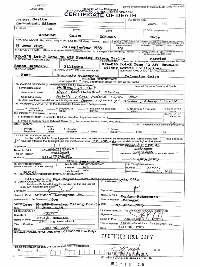 2025 Death Certificate Sample Form | PDF | Forensic Science | Medicine