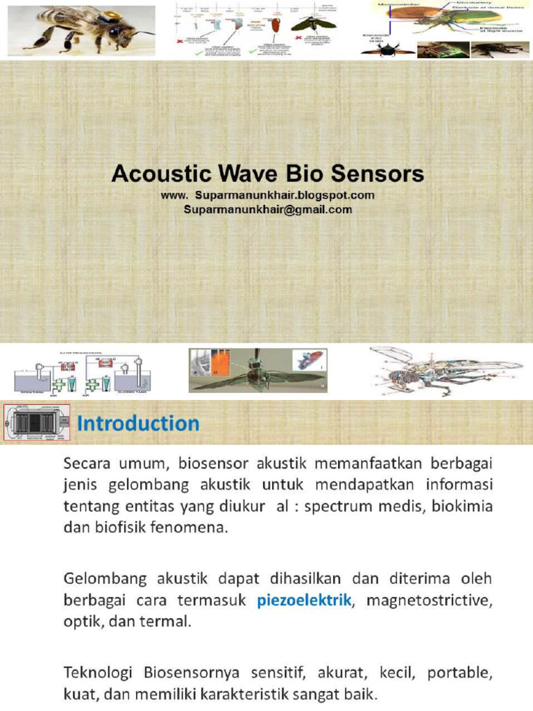 Kuliah Akustik 13. Acoustic Wave Biosensor | PDF