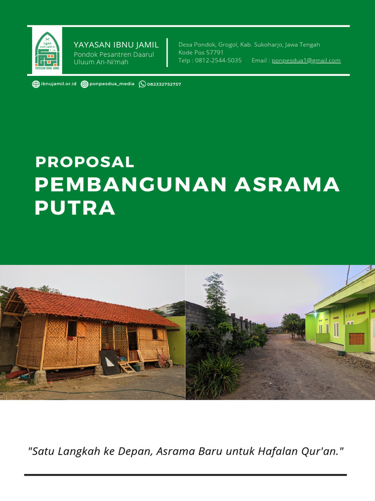 Proposal Pembangunan Asrama | PDF