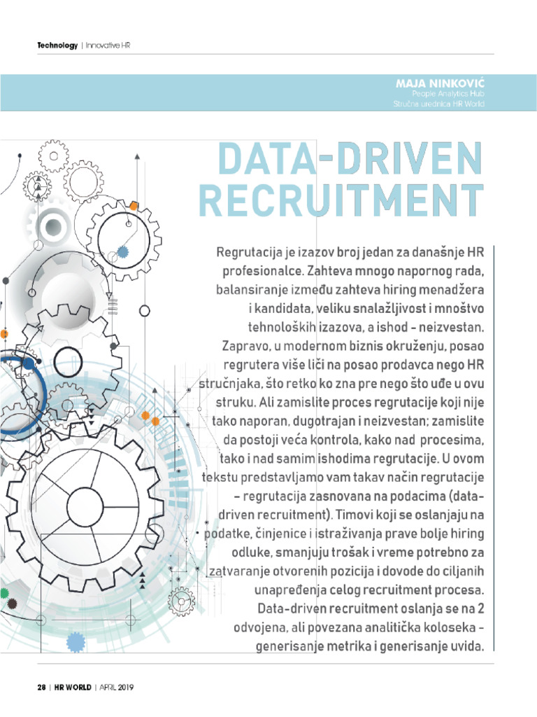Data Driven Recruitment | PDF