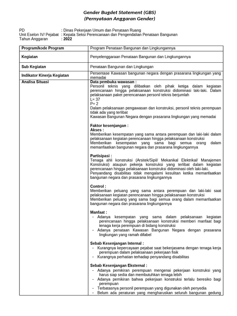 2022 FORMAT Baru GBS 1 Sub PBL | PDF