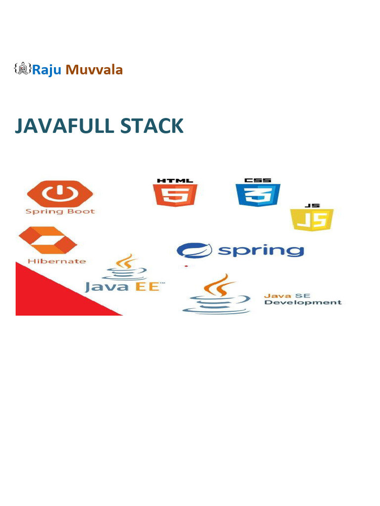 Java Full Stack Course Curriculum | PDF