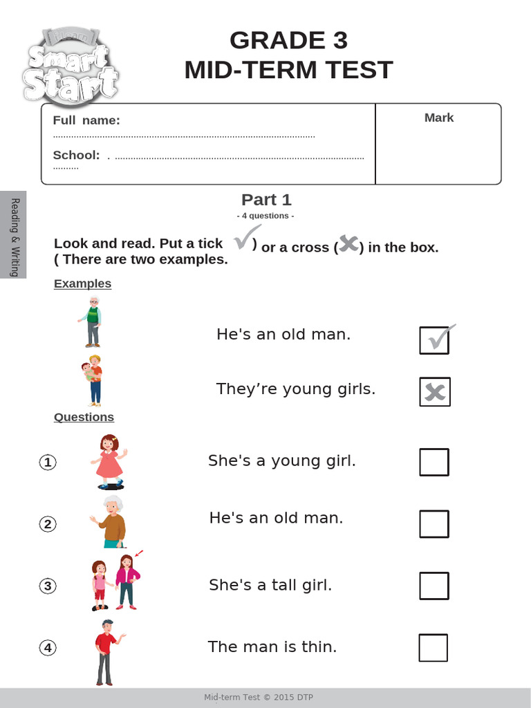 Grade 3 Reading & Writing Test | PDF
