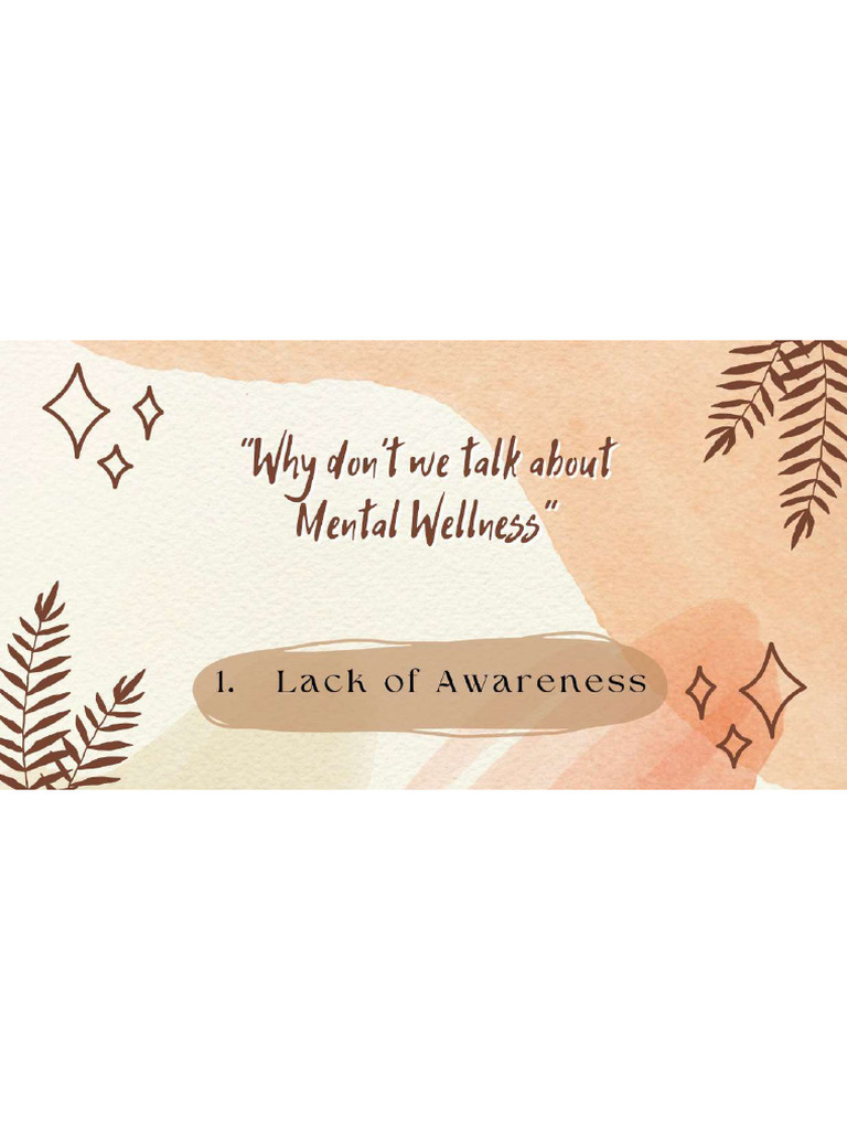 1 Lack of Awareness | PDF