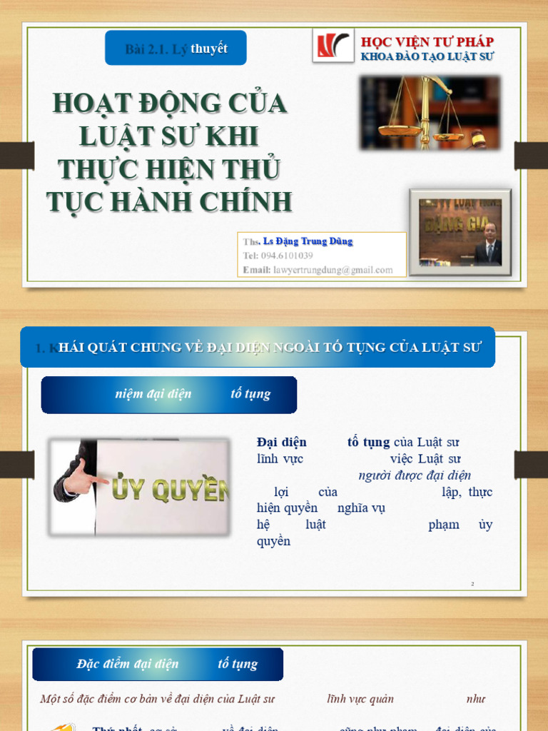 Bài 2.1. Lý Thuyết - Hoạt Động Của LS Khi Thực Hiện TTHC | PDF