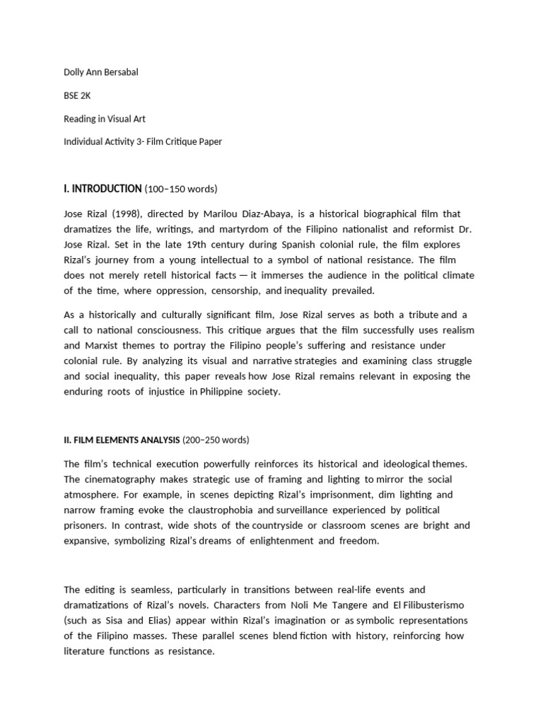 Bersabal - Individual Activity 3 | PDF | Narrative