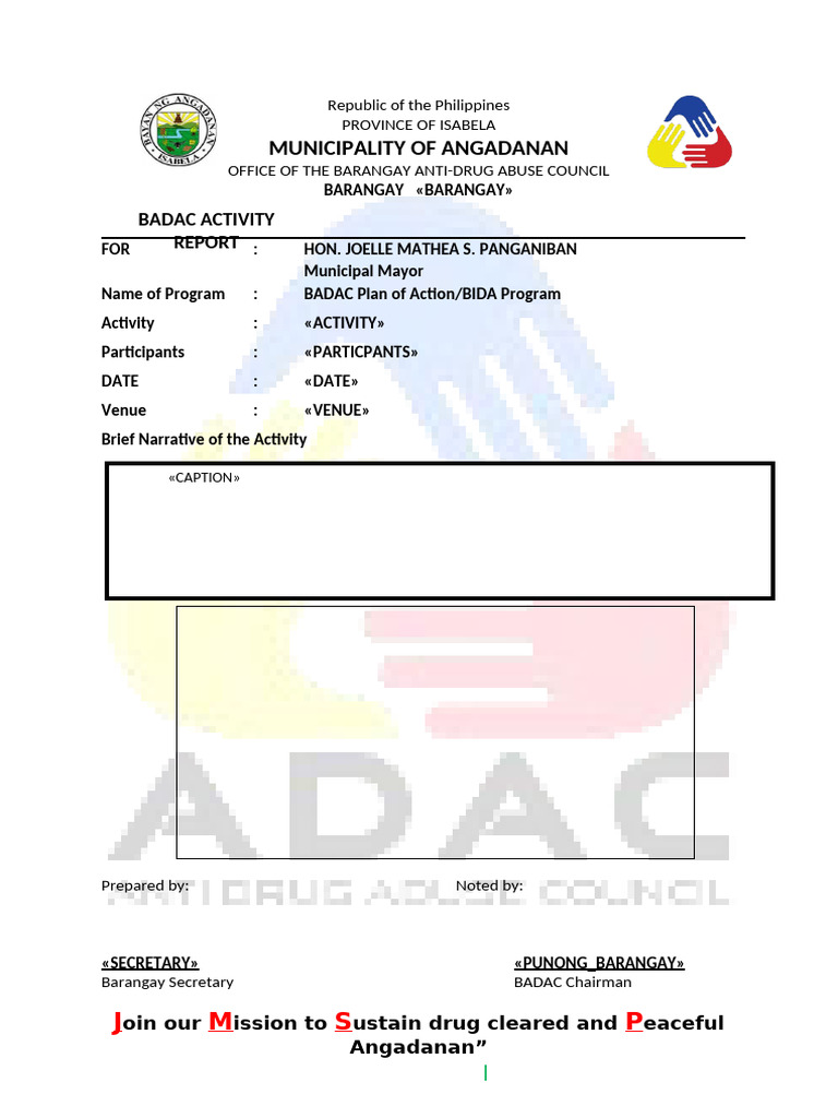 BADAC Activity Report for Angadanan | PDF