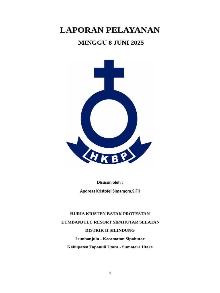 Laporan Pelayanan LPP 1 | PDF