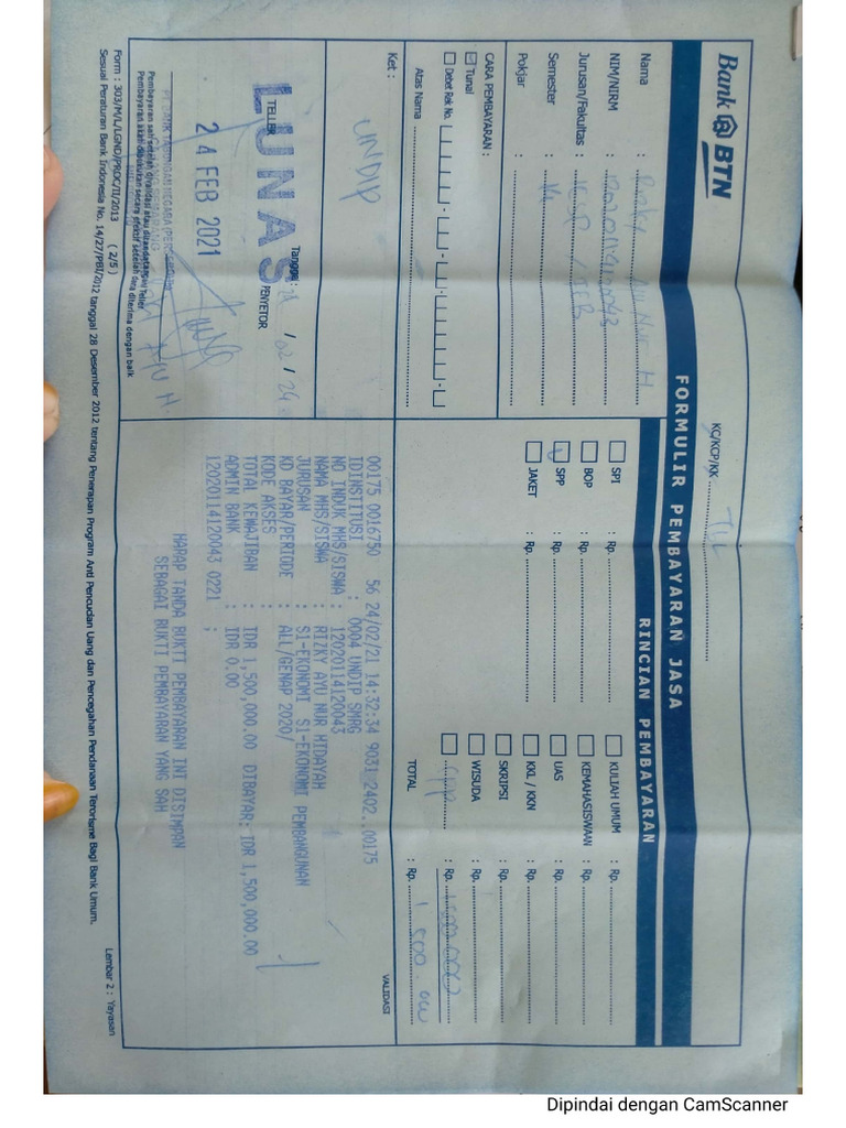 Bukti Lunas SPP | PDF