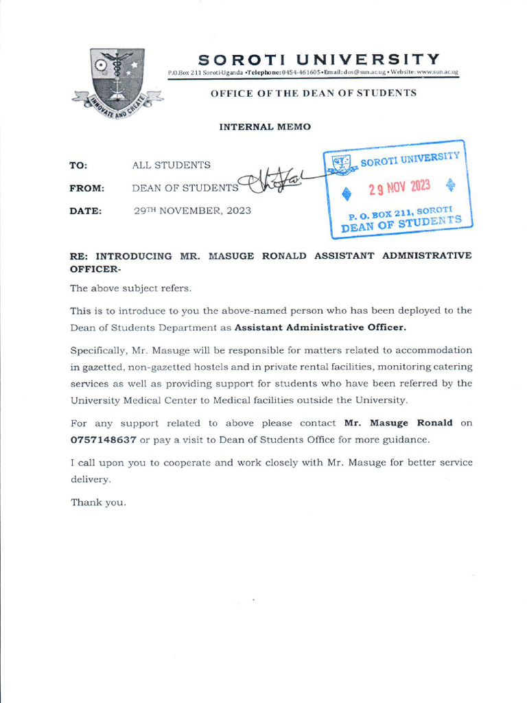 Introductory Letter | PDF