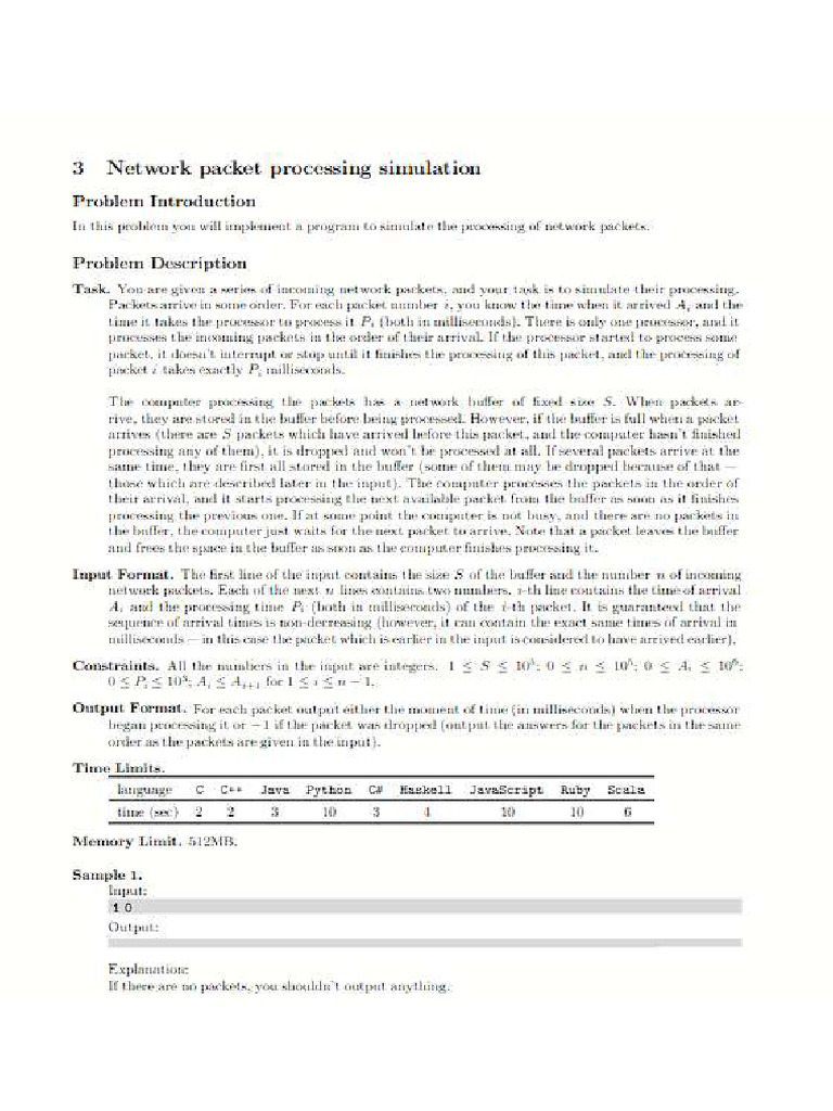 Network Packet Processing Simulation | PDF Network Packet Processing Simulation | PDF