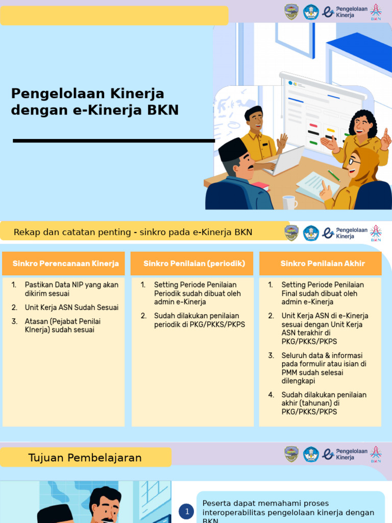 Integrasi Pengelolaan Kinerja Dengan E-Kinerja BKN | PDF