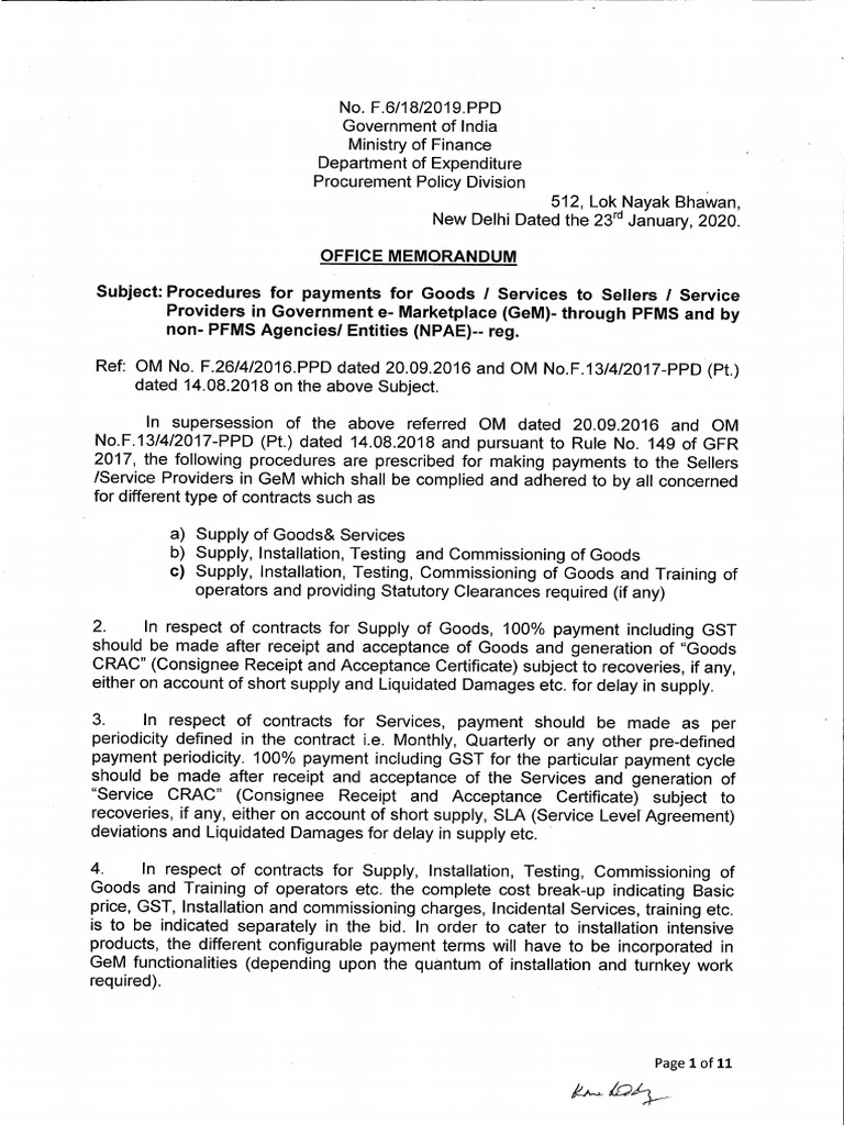 Om of Expenditure | PDF