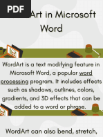 Mastering WordArt in Word 2010 | PDF | Microsoft Word | Computing