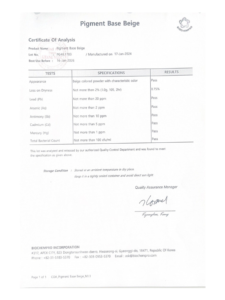Pigment Base Beige | PDF