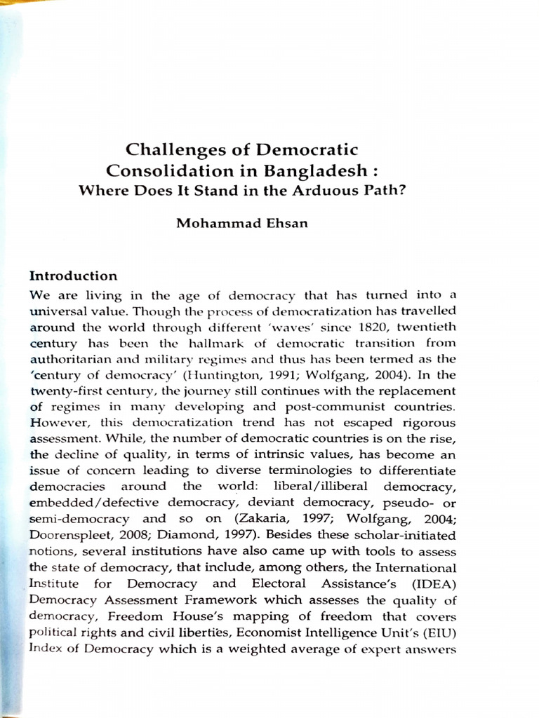 Democratic Consolidation | PDF