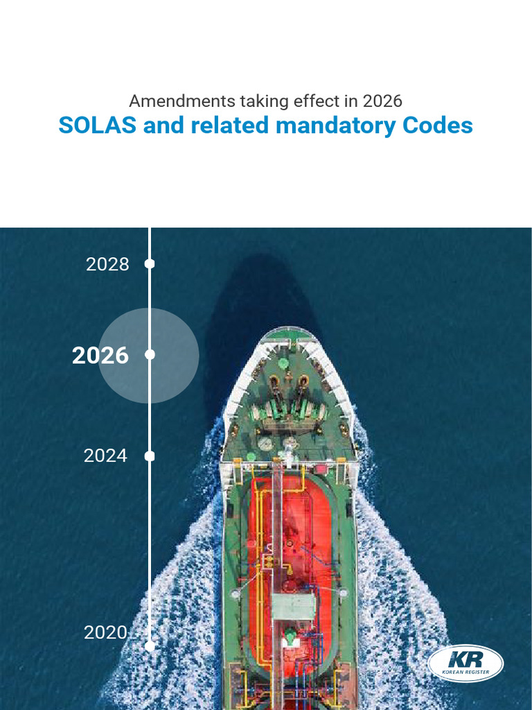 SOLAS Amendments Effective 2026 | PDF | Regulatory Compliance ...