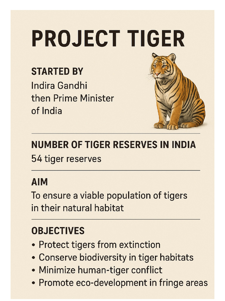 Project Tiger Chart | PDF