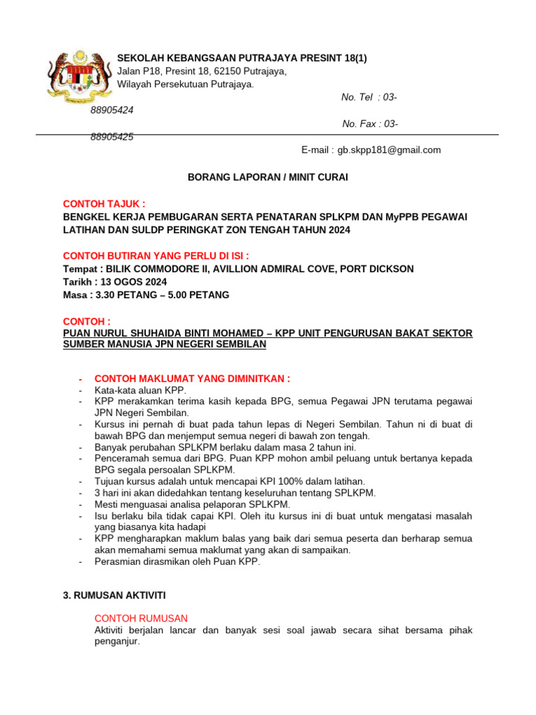 Templete Minit Curai 2024 | PDF