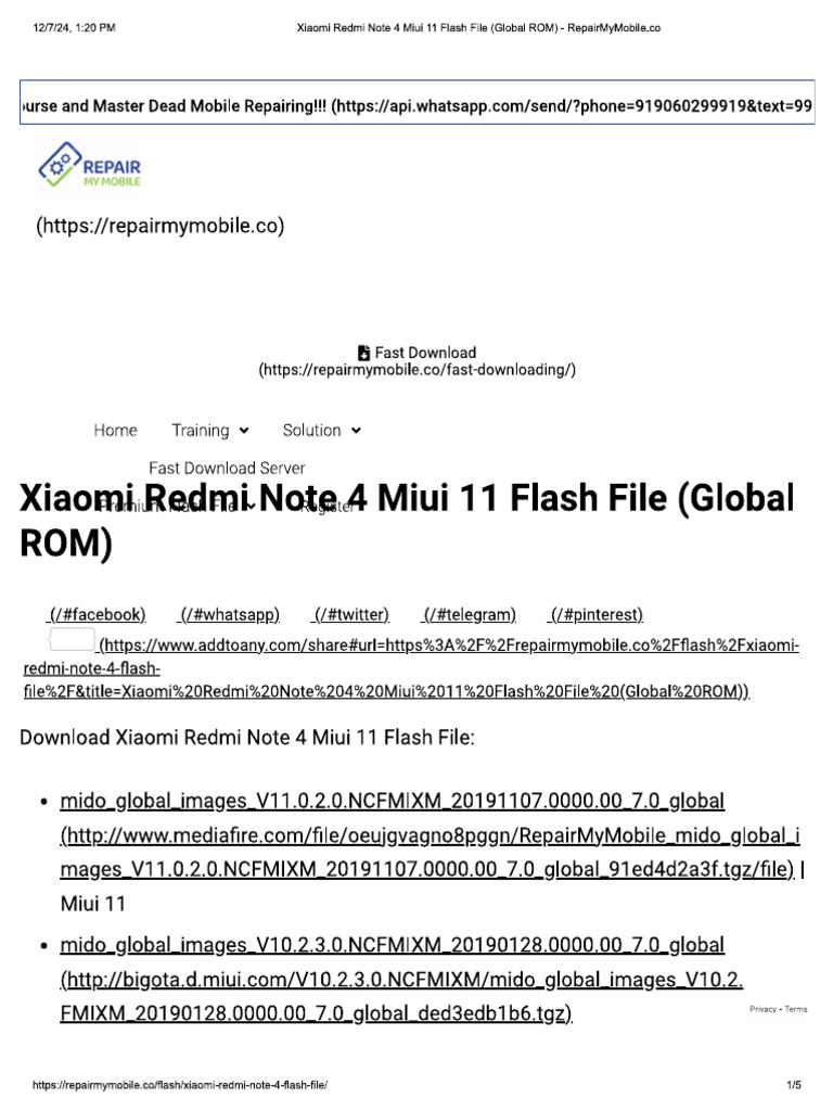 Redmi Note 4 Flesh | PDF