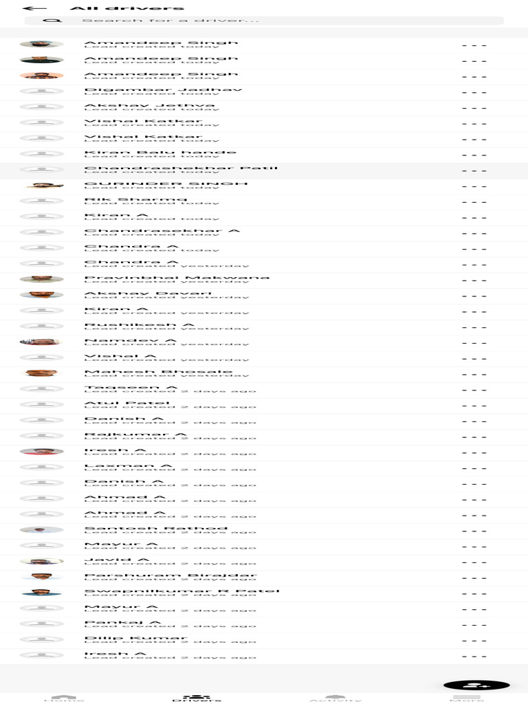 Uber Driver Names List | PDF
