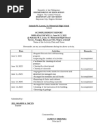 Accomplishment Report Brigada Eskwela 2025 | PDF | Behavior Modification | Learning