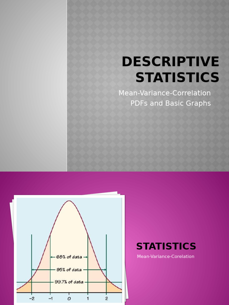Descriptive Statistics | PDF | Variance | Median