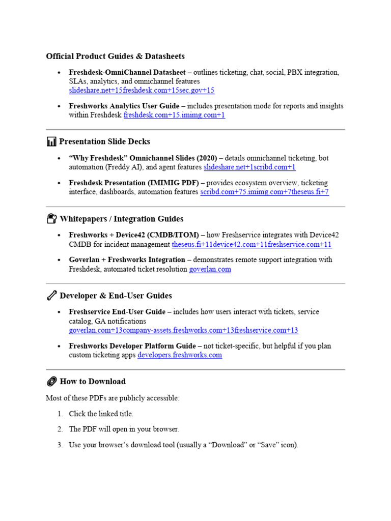 Fresh Works Ticketing Tool | PDF
