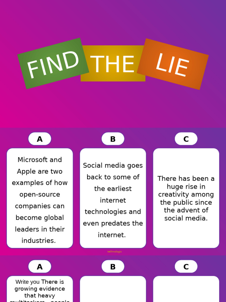 Find The Lie Module 2 | PDF | News | Social Media