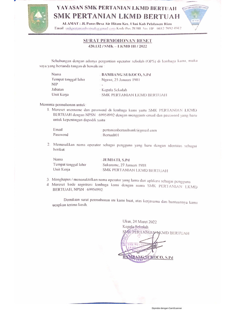 Surat Permohonan Riset PDF | PDF