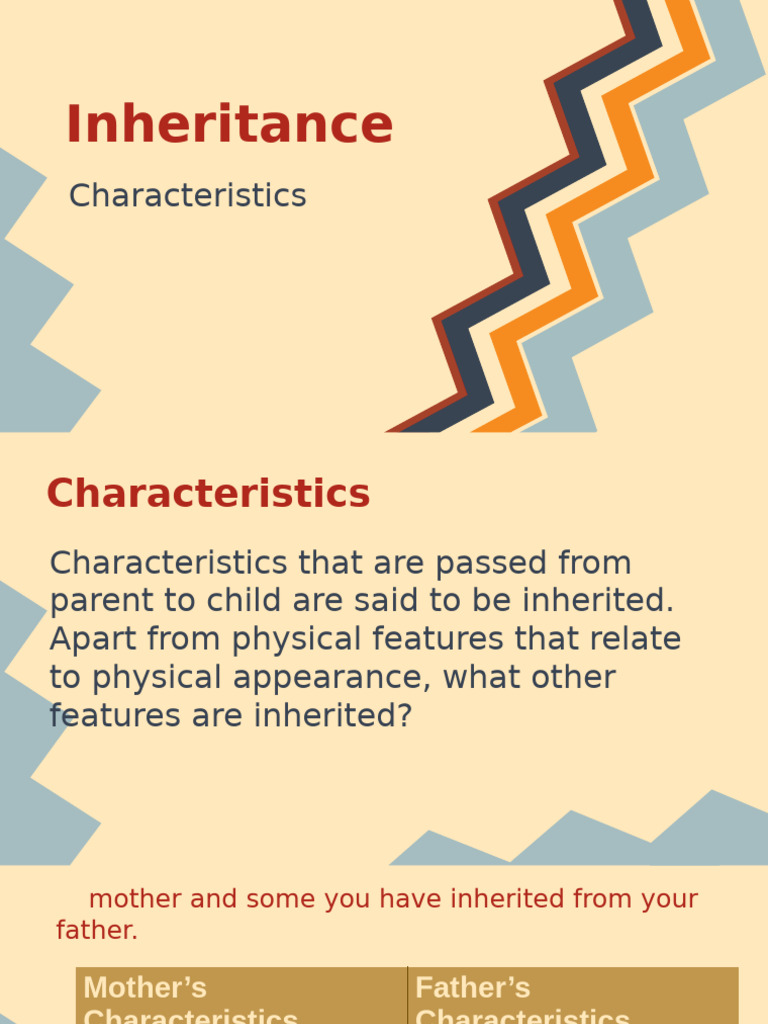 1.1 Characteristics and Inheritance | PDF