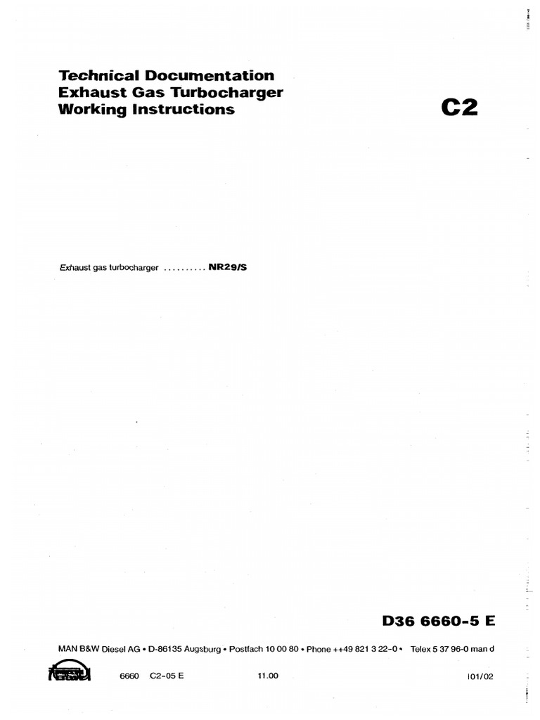 C2 Working Instruction NR29S | PDF