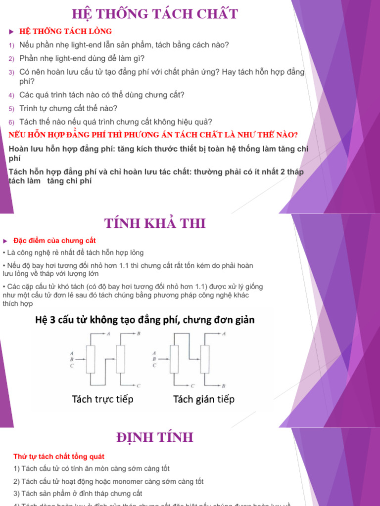 TÁCH CHẤT TKHT | PDF