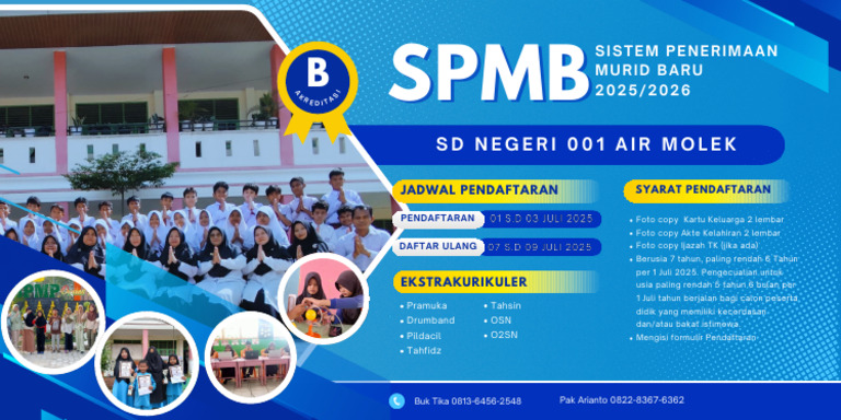Biru Kuning Putih Modern Profesional Banner Penerimaan Peserta Didik ...