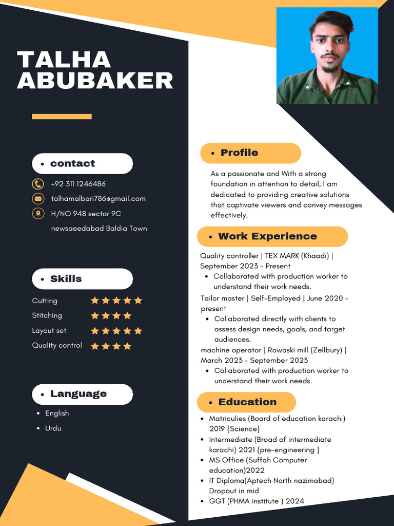 Talha Resume | PDF