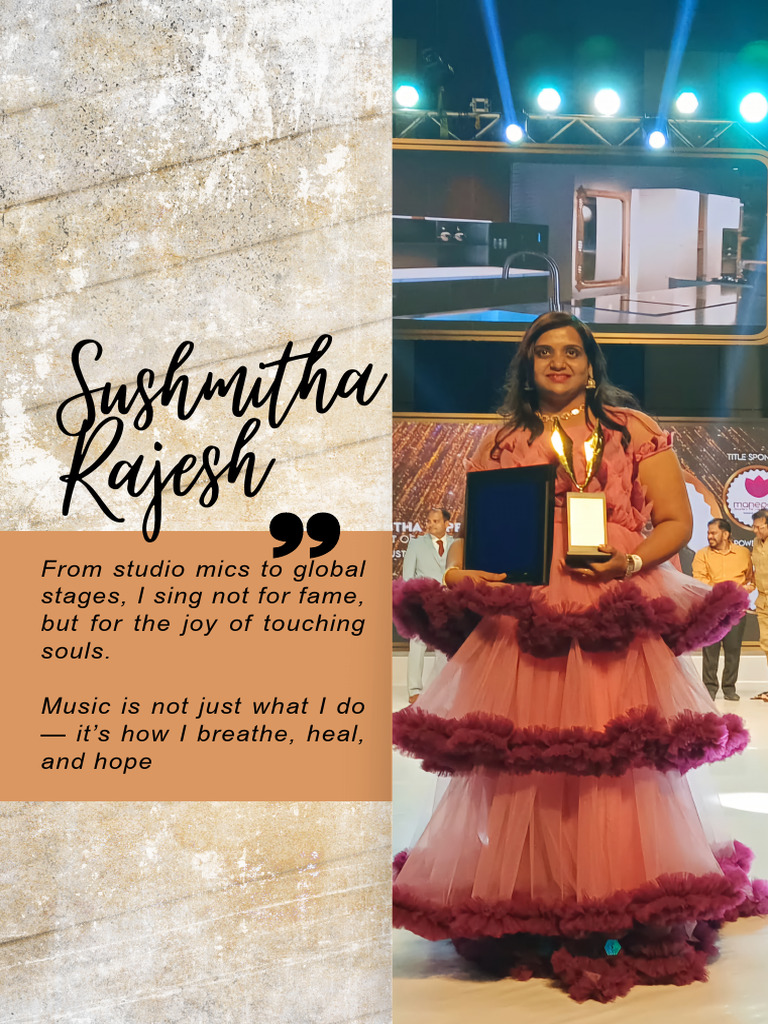 Journey of Singer Sushmitha Rajesh | PDF