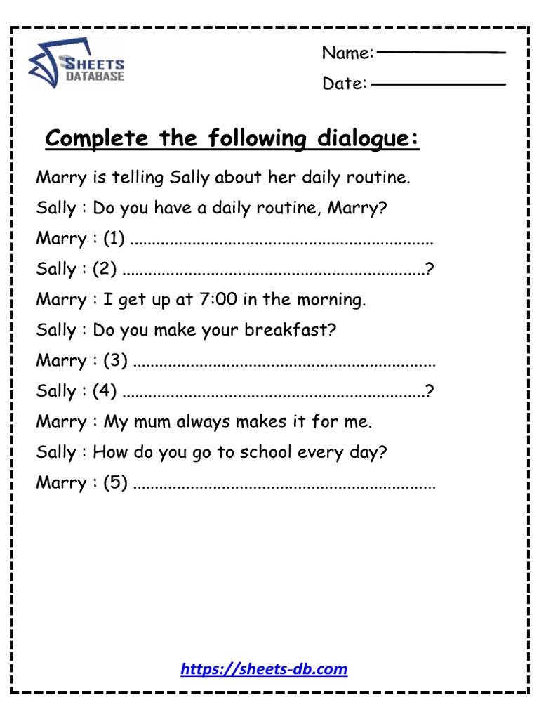 Dialogue 2 | PDF