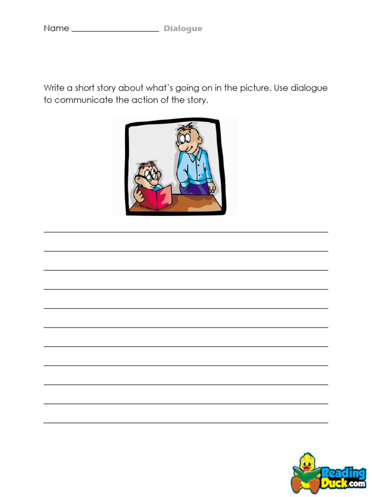 Dialogue-Driven Short Story Guide | PDF