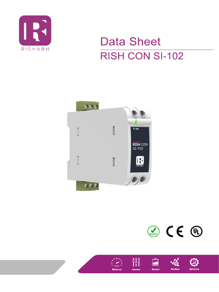 Datasheet - Rishcon - SI102 | PDF