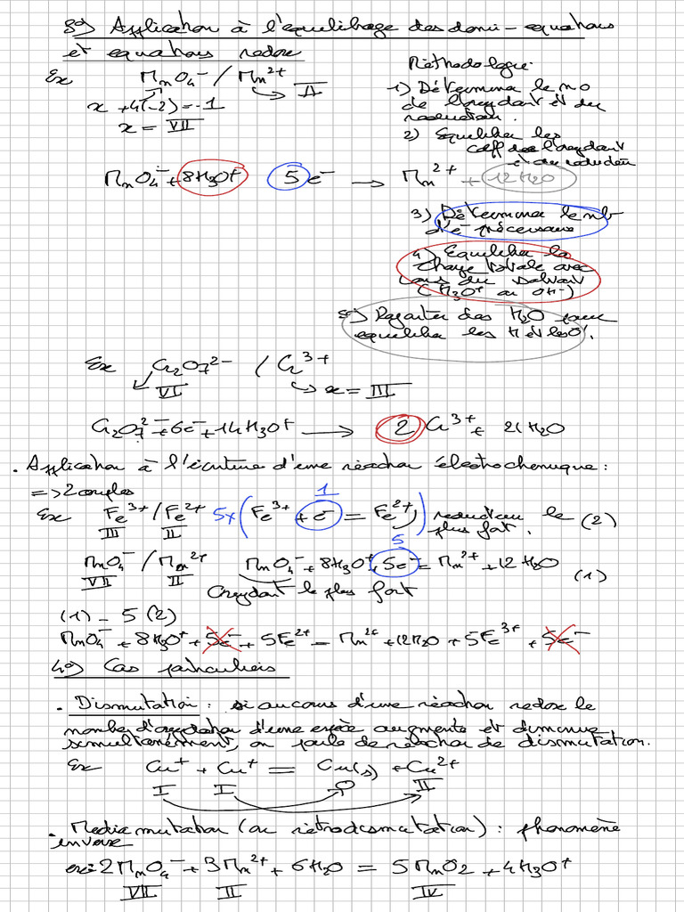 CHIM3 Reactions D'oxydo Reduction p3 | PDF
