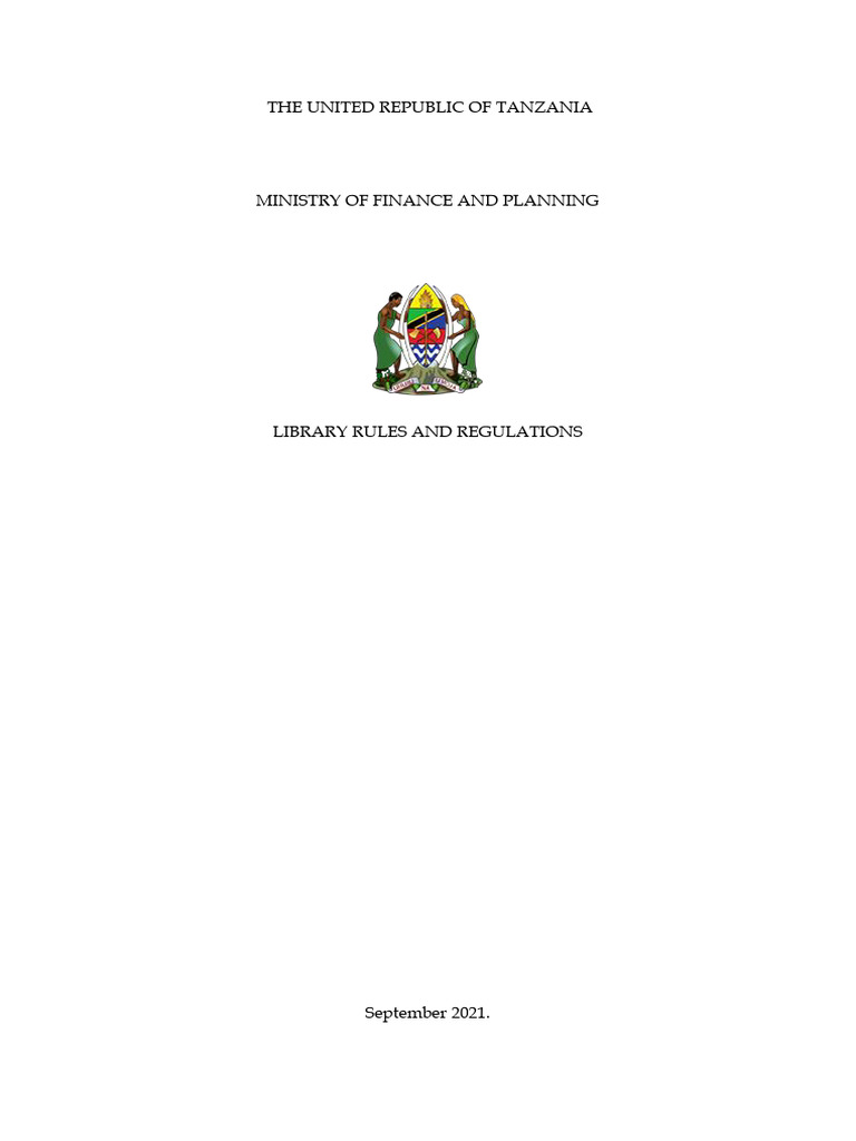 Library Rules and Regulations 2021 | PDF | Libraries | Identity Document