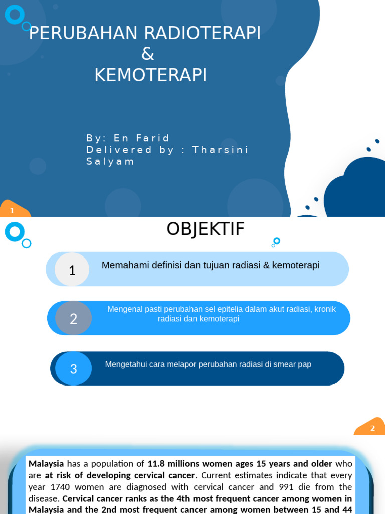 Radasi dan Kemoterapi Changes Lecture 8 4 2022 | PDF | Cervical Cancer | Cancer
