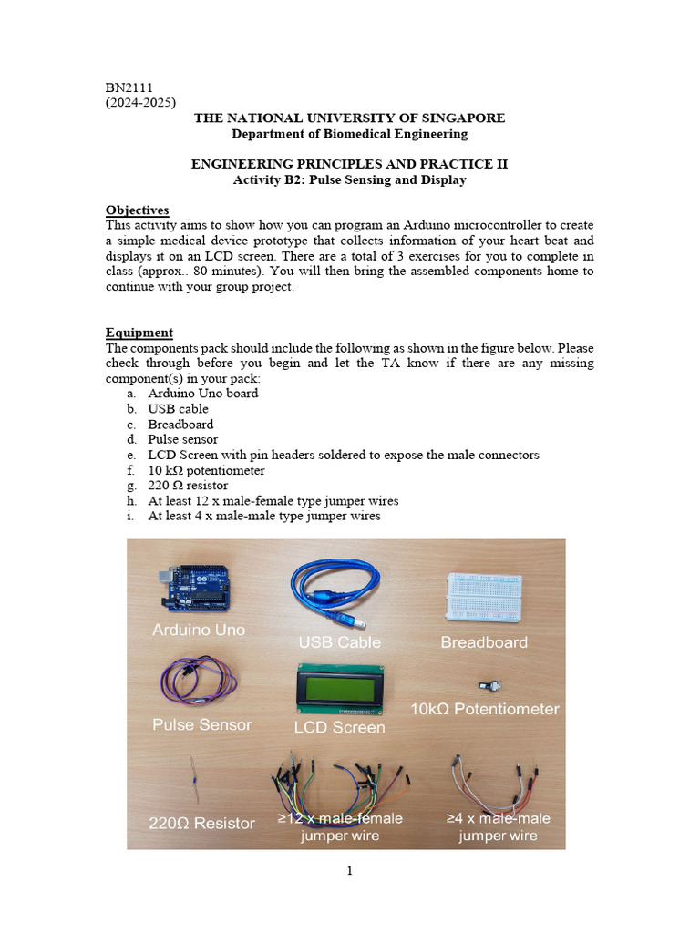 Activity B2 Pulse Sensing and Display | PDF | Heart Rate | Arduino
