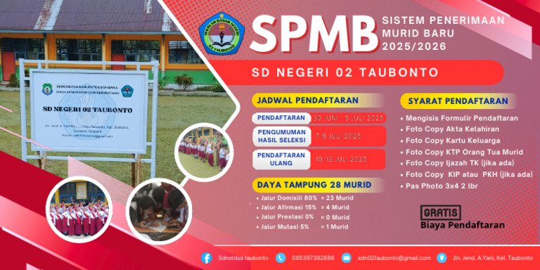 Biru Kuning Putih Modern Profesional Banner Penerimaan Peserta Didik ...