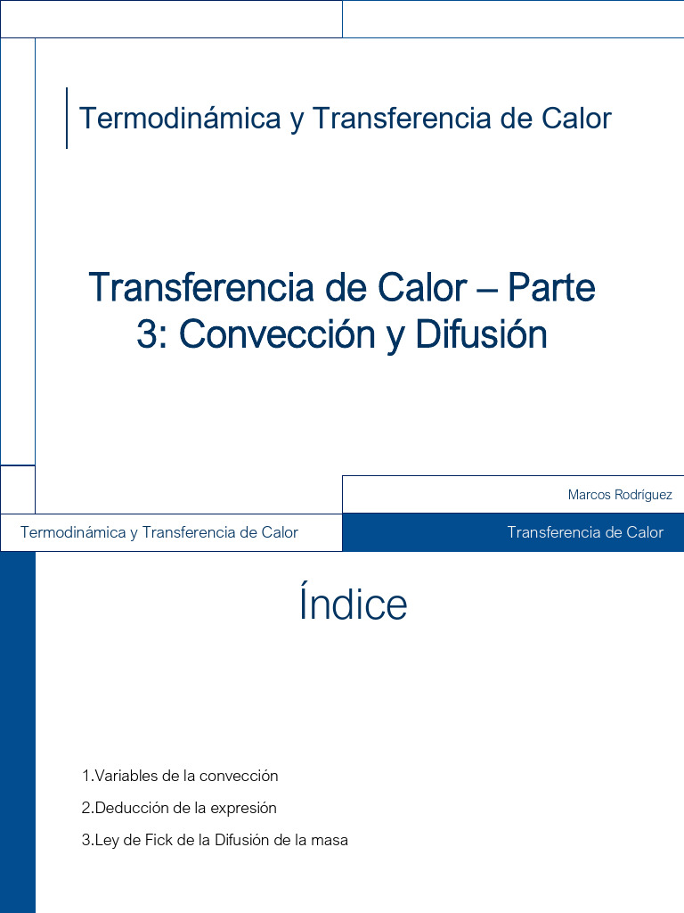 8.3 - Transferencia de Calor | PDF | Convección | Transferencia de calor