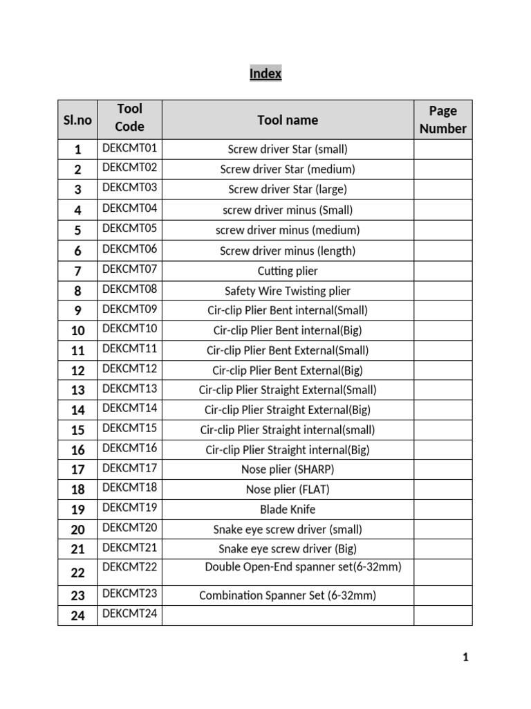 Tool Specifications for Stanley Products | PDF | Screw | Cutting Tools